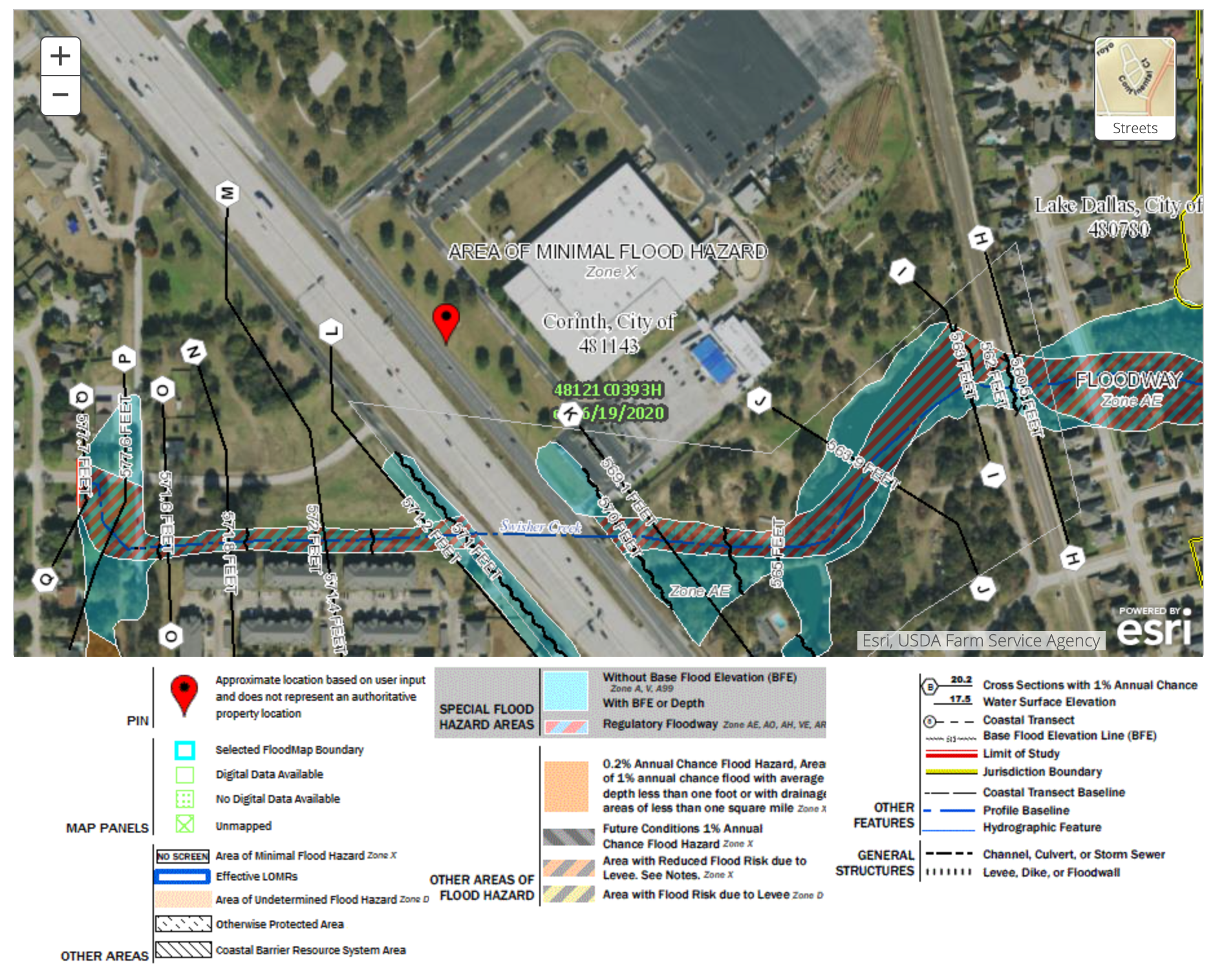 Flood map